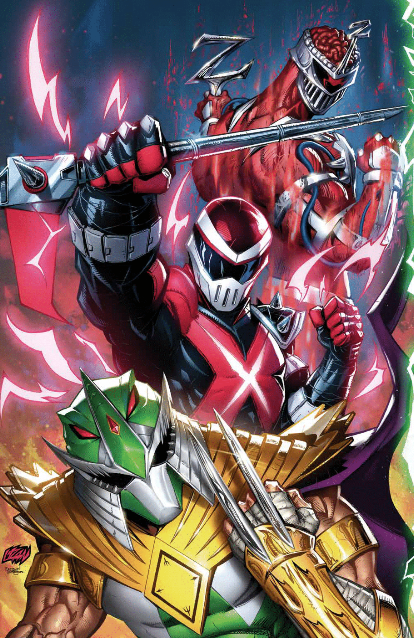 MMPR TMNT III #1 - ECC Exclusive Franck Uzan Variant Connecting Cover ...