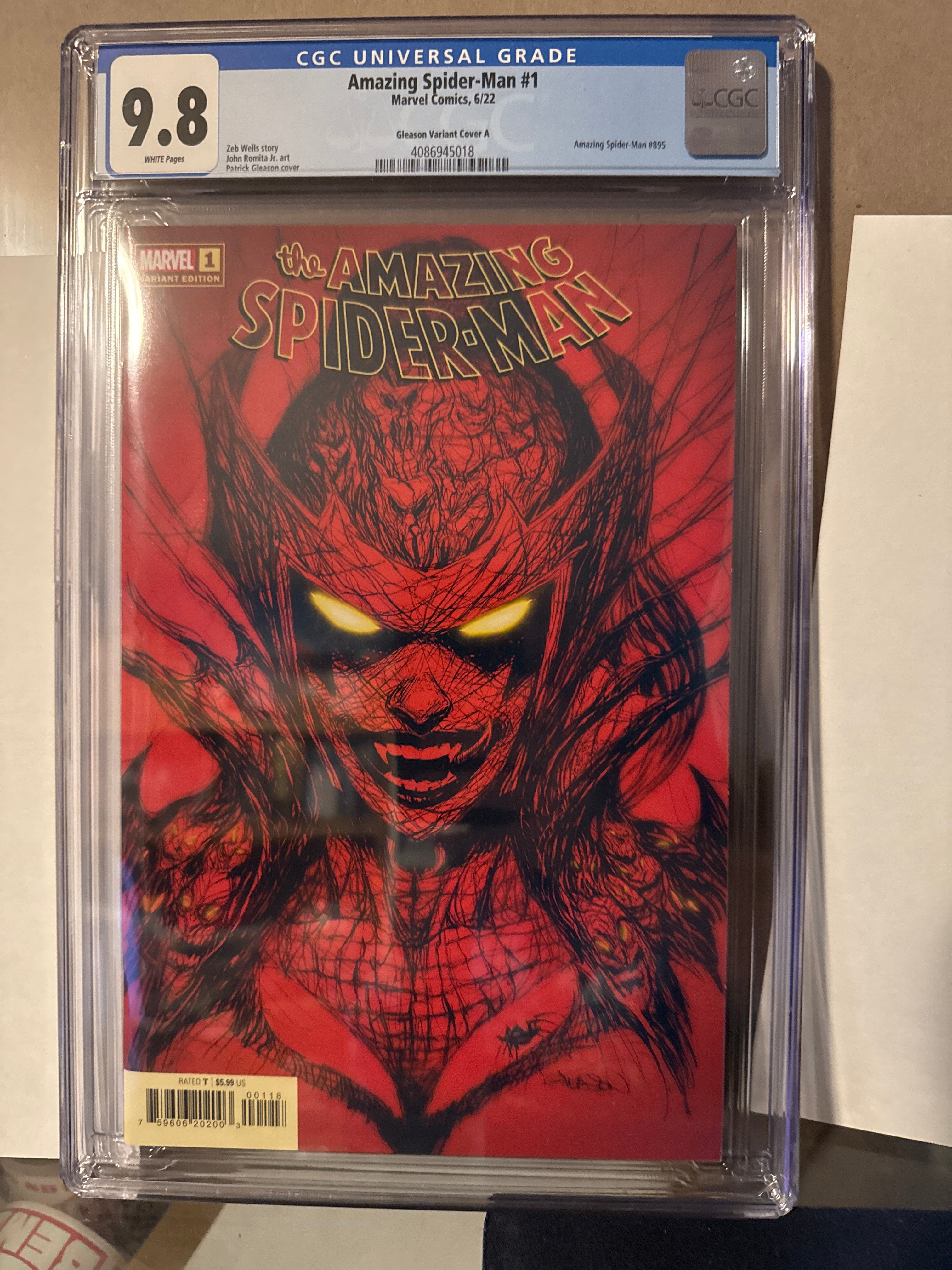 Amazing Spider-Man #1, Gleason Variant Cover – Black Saber Comics