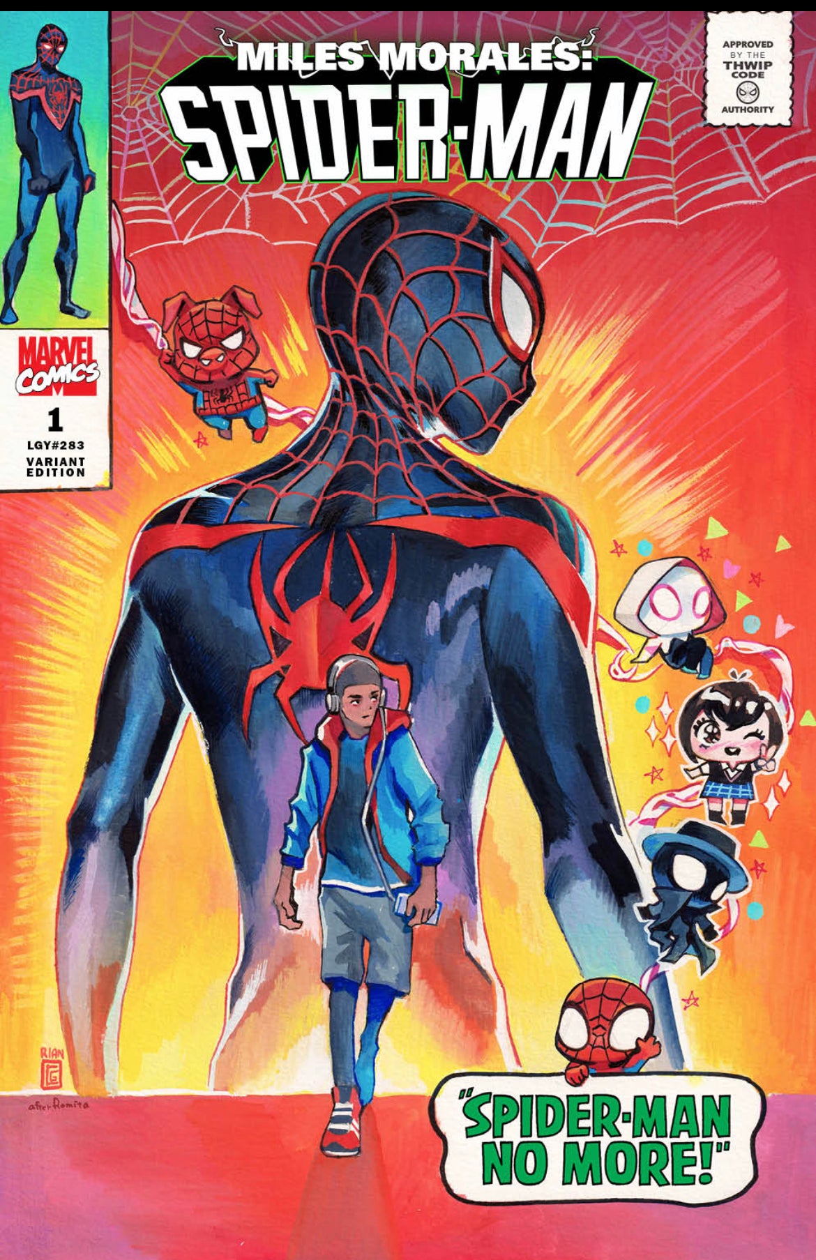 MILES MORALES: SPIDER-MAN 1 - Rain Gonzalez Black Saber Comics Exclusi